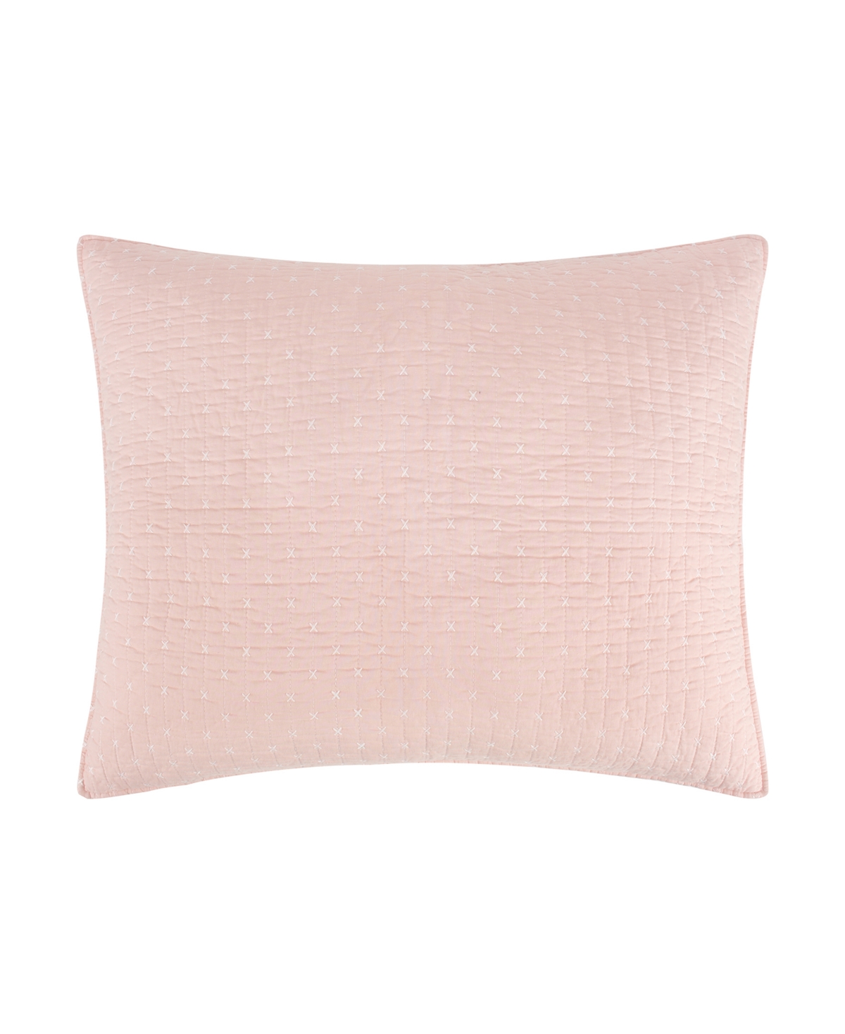 Click here for Levtex Cross Stitch Sham  Standard - Blush prices