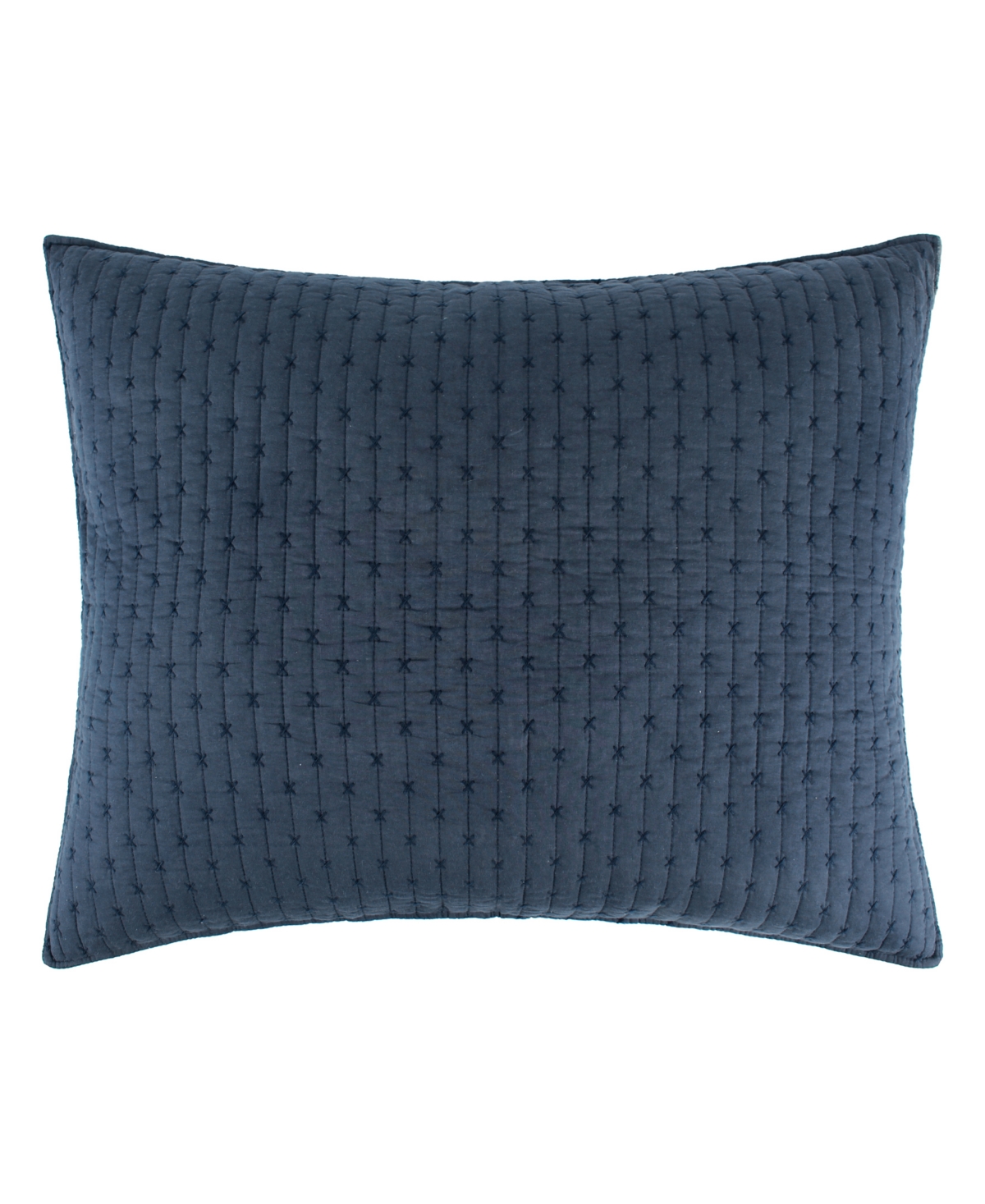 Click here for Levtex Cross Stitch Sham  Standard - Navy prices