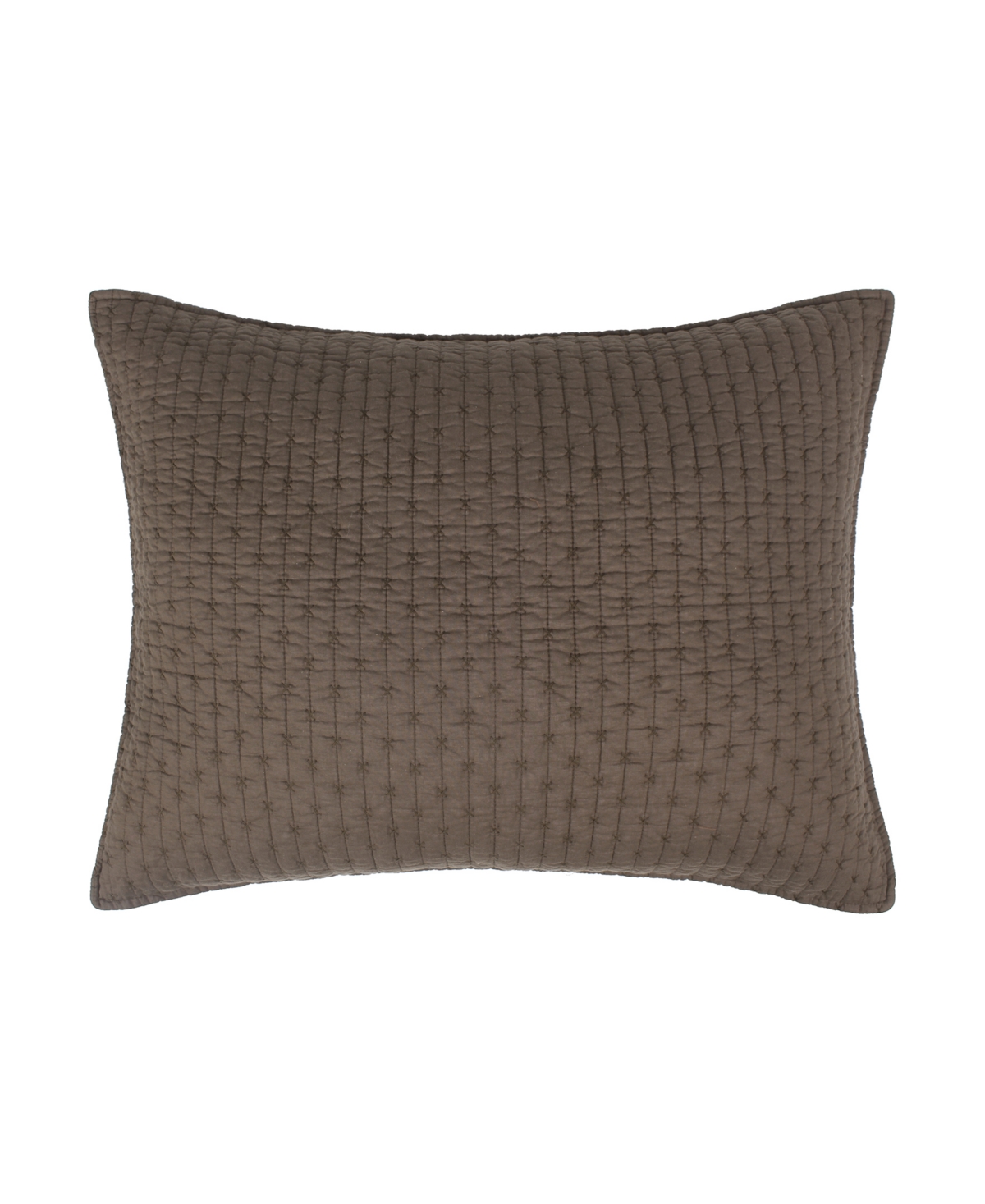 Click here for Levtex Cross Stitch Sham  Standard - Cocoa prices