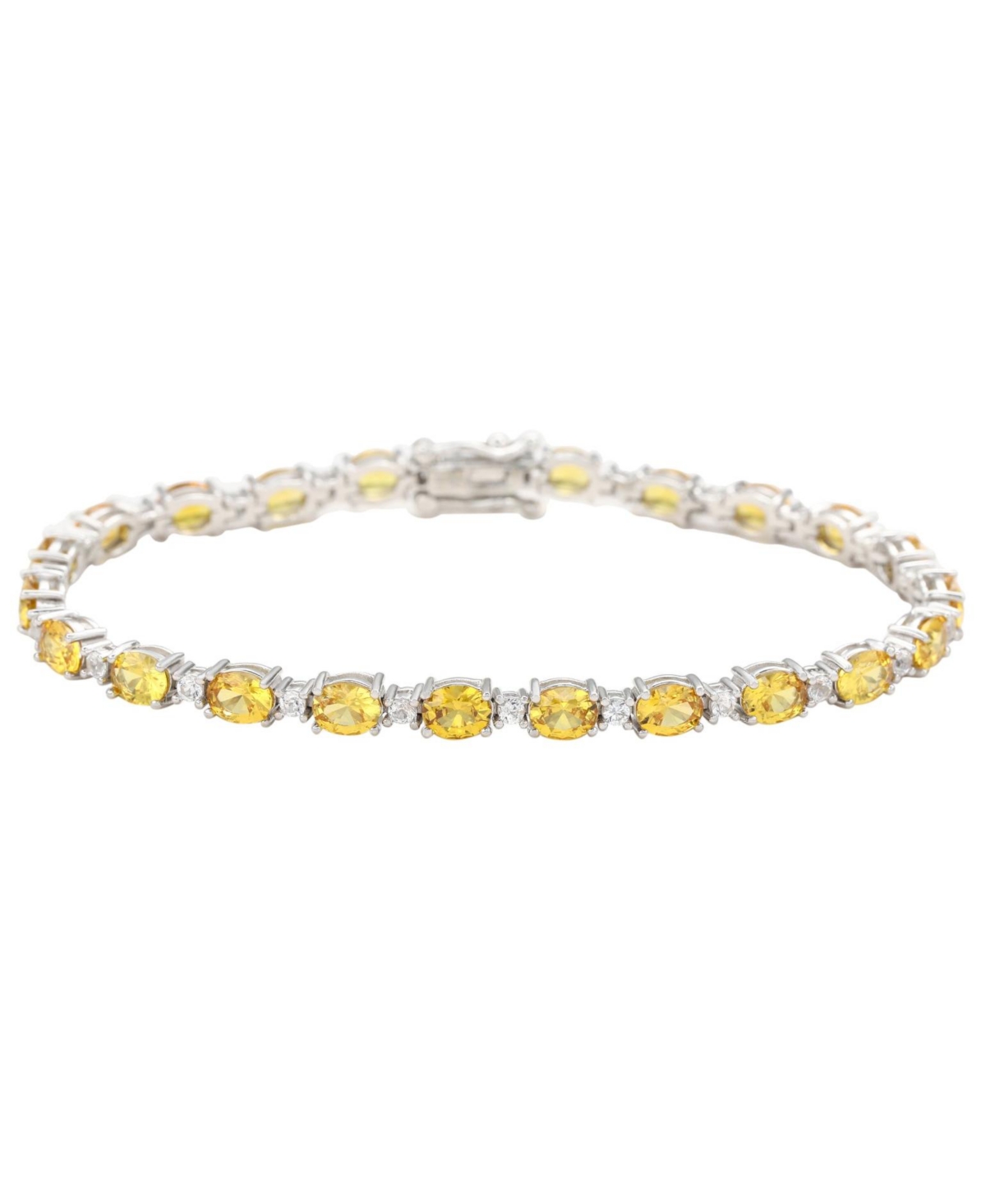 Click here for Suzy Levian Sterling Silver Oval-Cut Sapphire & Cr... prices