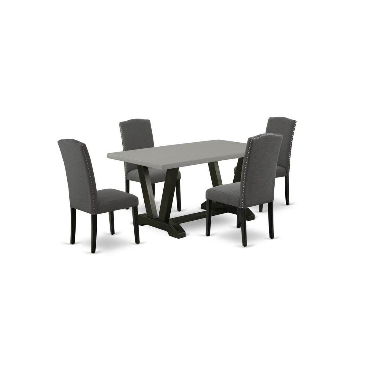 Click here for East West Furniture 5-Pc Dinette Room Set - 4 Kitc... prices