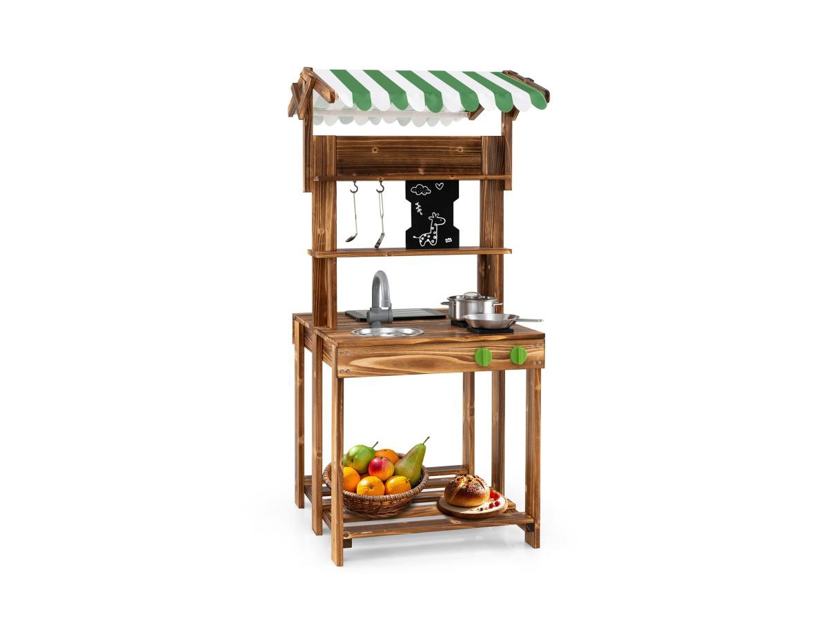 Click here for Akiudex Double-Sided Wooden Outdoor Play Kitchen w... prices
