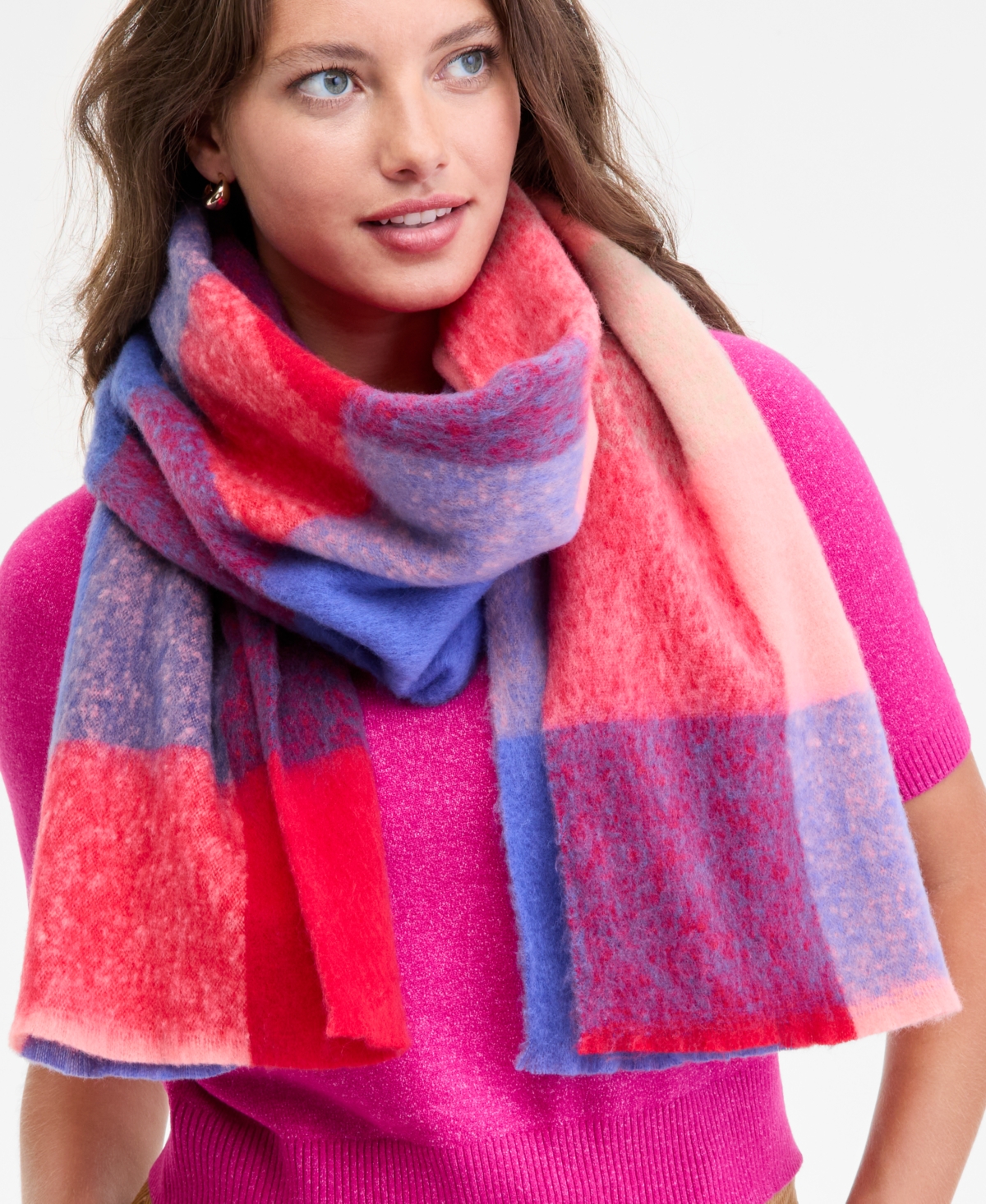 Click here for On 34th Brushed Buffalo Plaid Blanket Wrap  Macys... prices