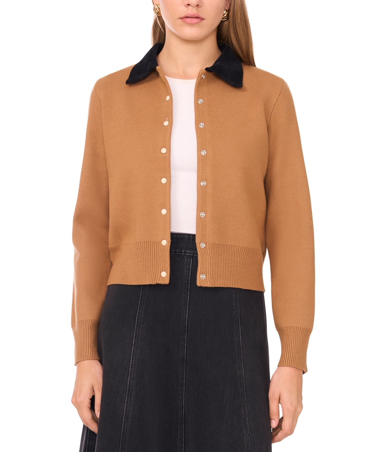 Click here for 1.state Womens Long Sleeve Button Up Collar Jacket... prices