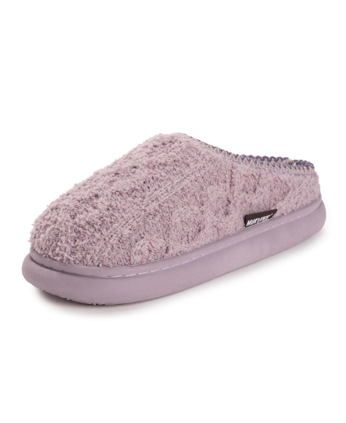 Muk Luks Womens Janna - Cozy Crew Clog - Purple cable