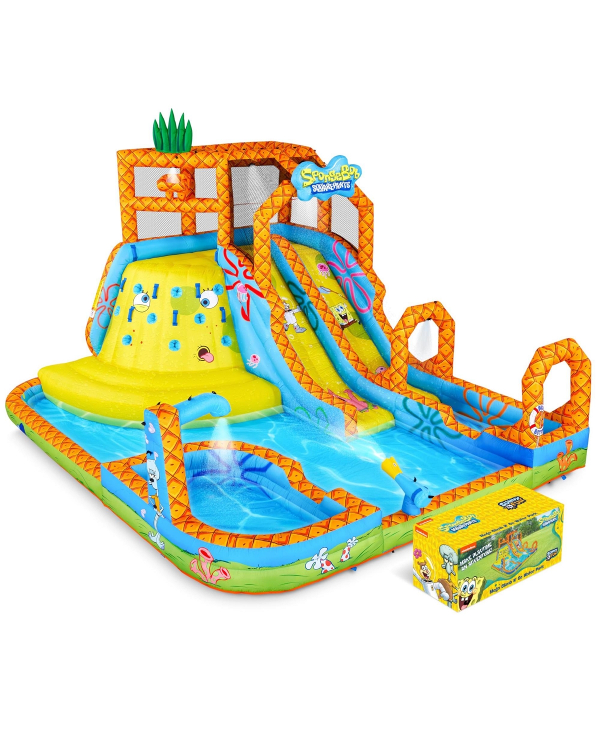 Click here for Sunny & Fun SpongeBob Mega Climb N Go Inflatable W... prices
