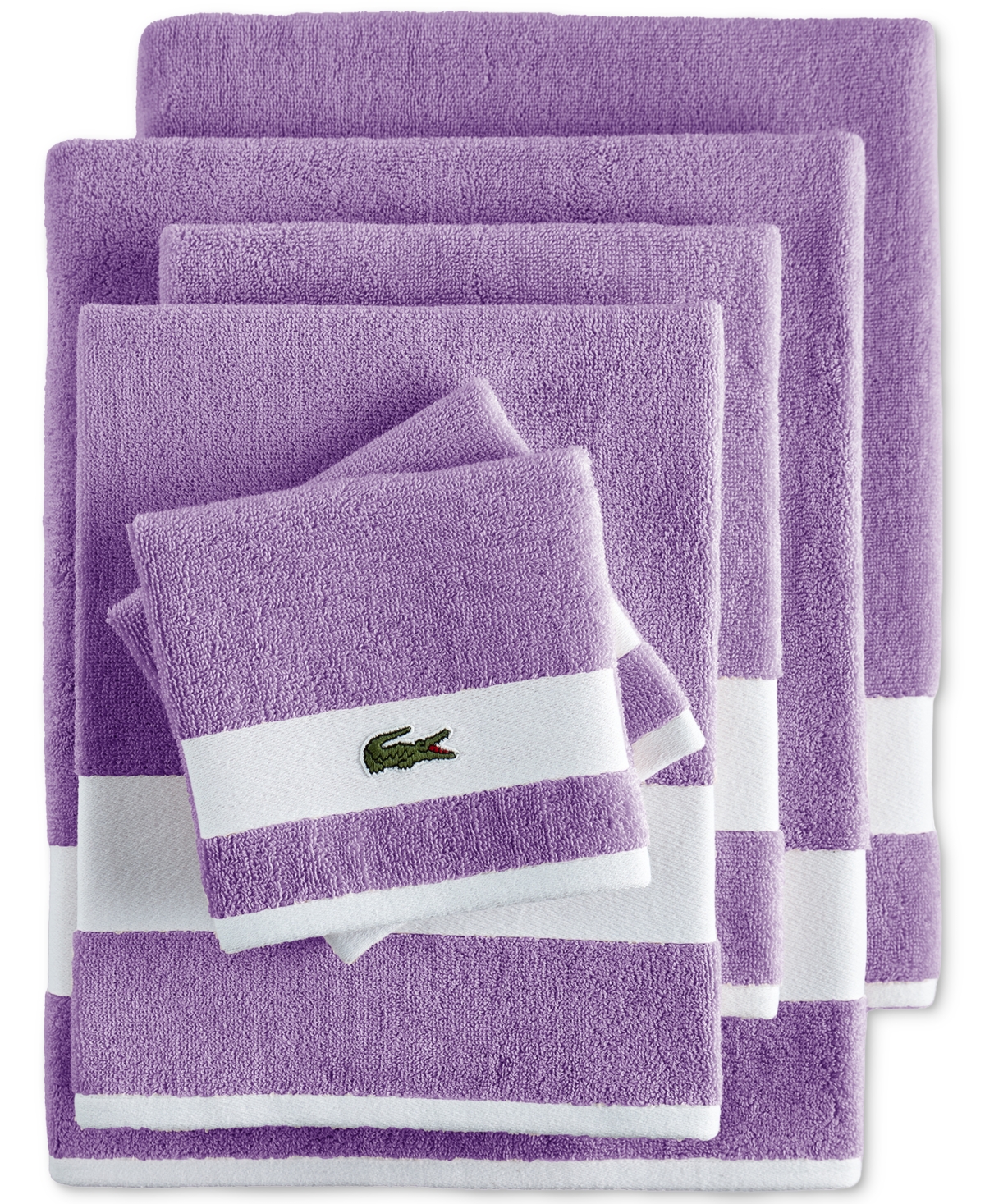Click here for Lacoste Home Heritage Sport Stripe Logo Cotton 6-P... prices