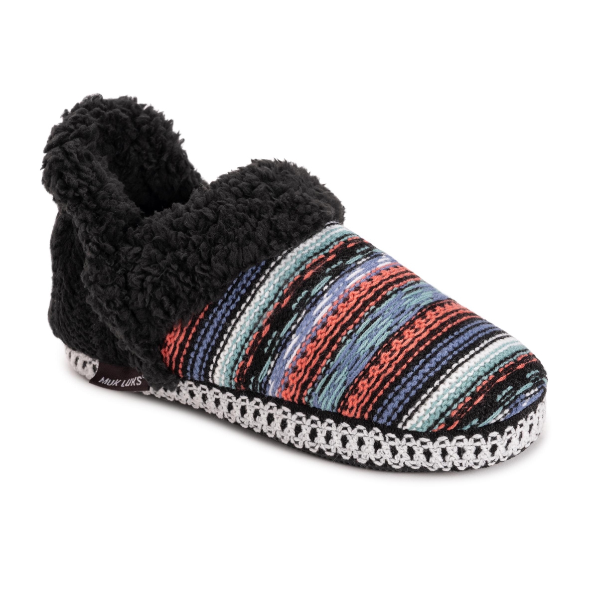 Click here for Muk Luks Womens Magdalena Slipper - Multi ebony prices