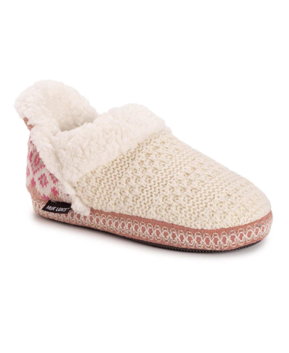 Click here for Muk Luks Womens Magdalena Slipper - Ivory petal prices