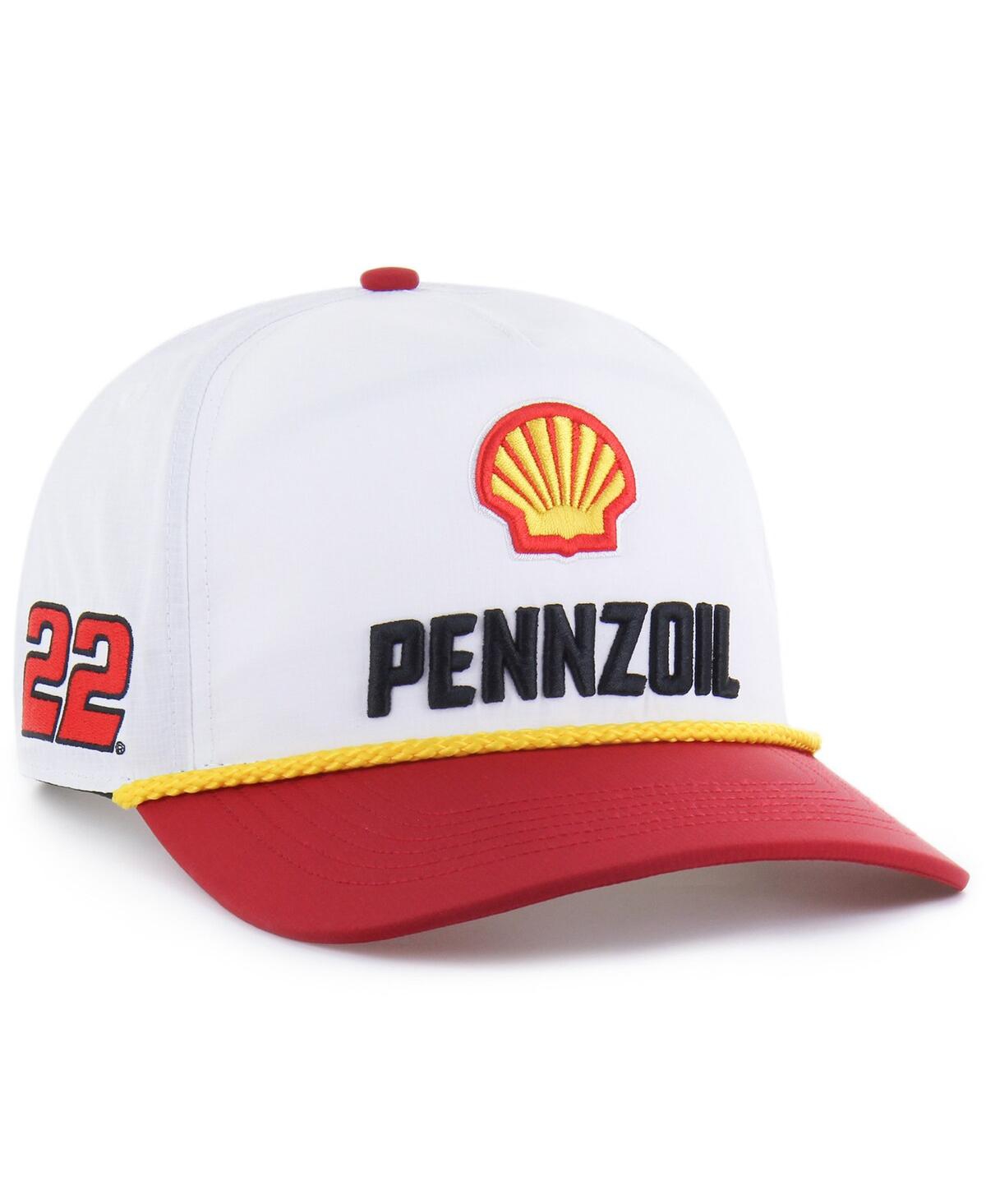 Click here for 47 Brand Mens White/Red Joey Logano Brrr Shell-Pen... prices