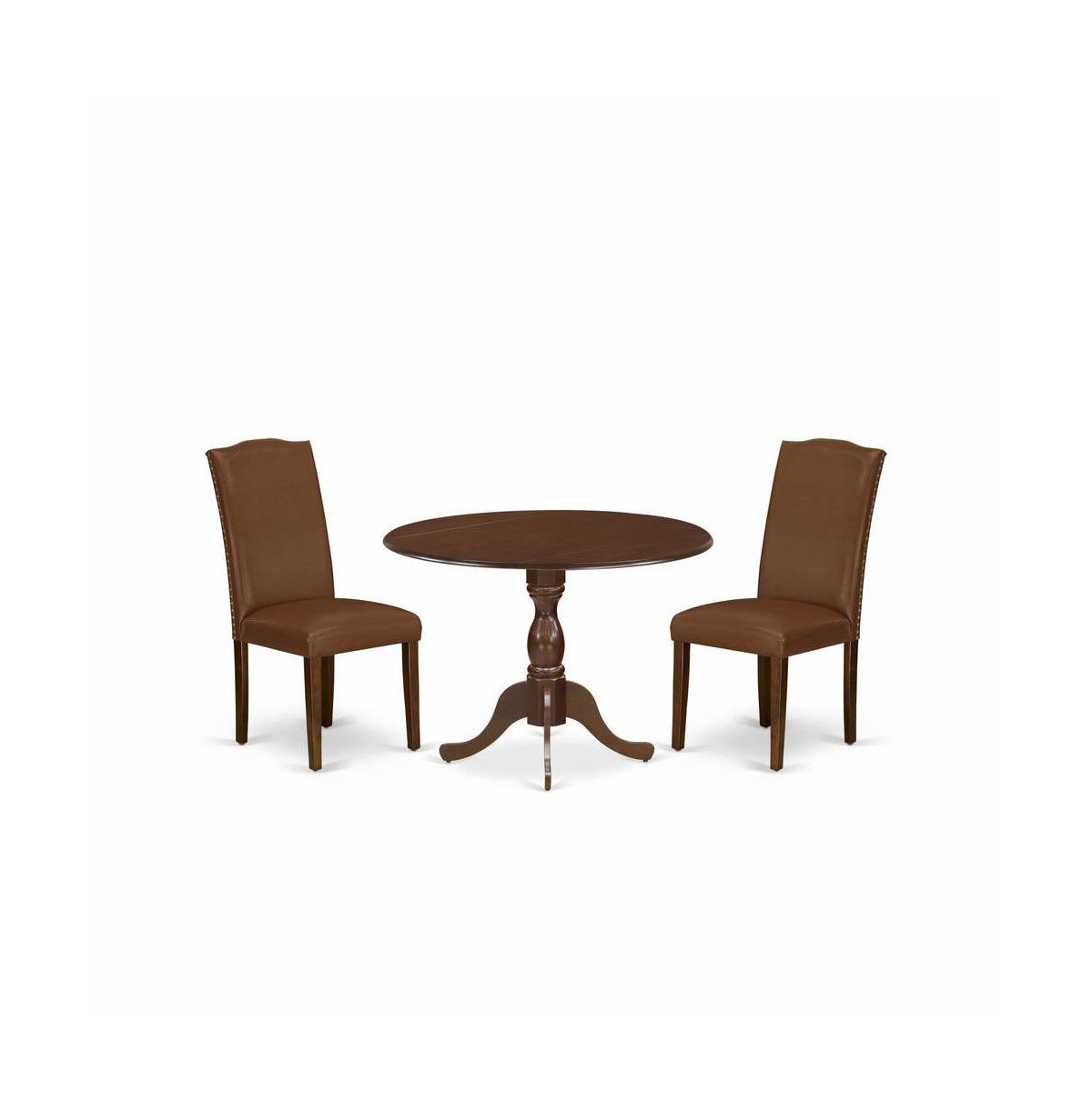 Click here for East West Furniture 3 Piece Modern Dining Table Se... prices