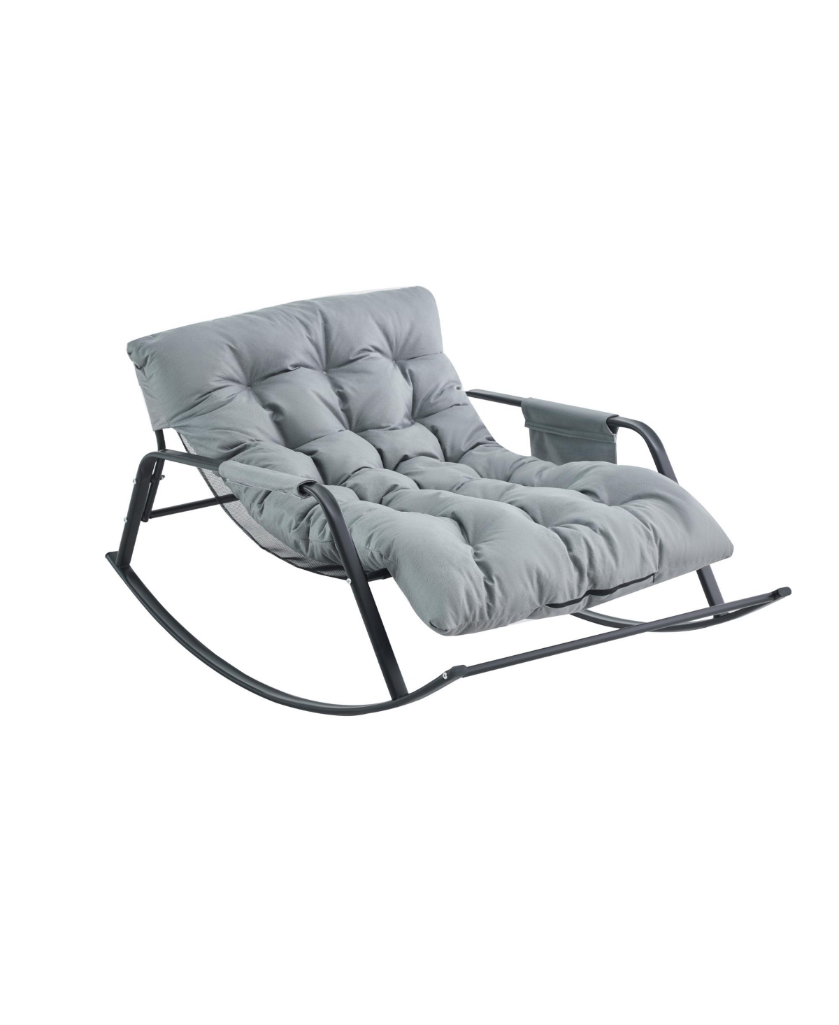 Click here for Casainc Rocking Chair with Extra-Wide leather Upho... prices