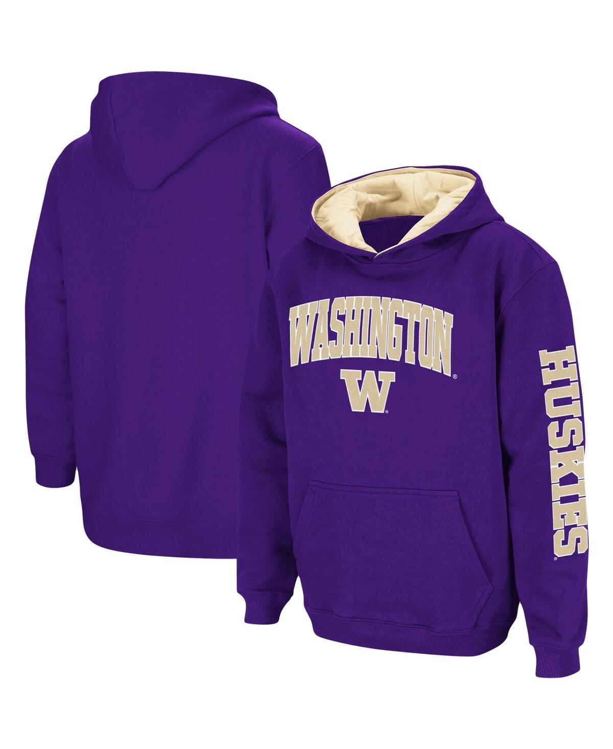 Click here for Colosseum Big Boys and Girls Purple Washington Hus... prices