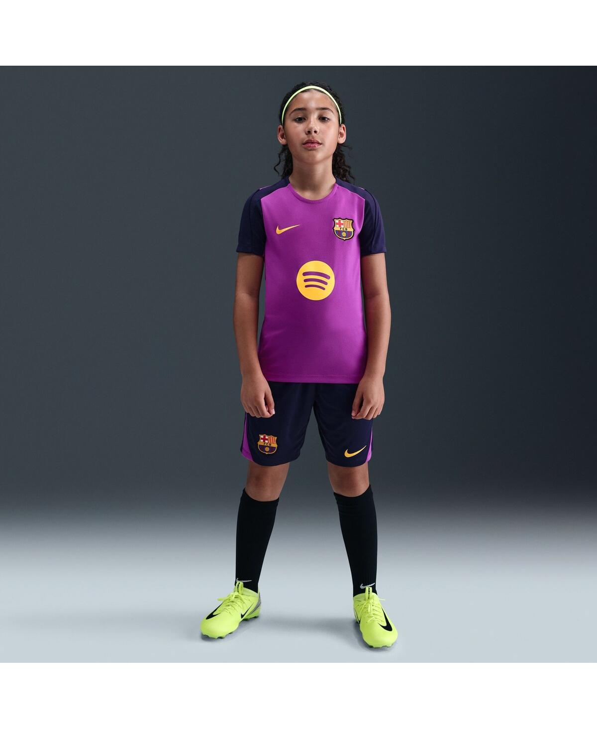 Click here for Nike Big Boys and Girls Purple Barcelona 2025/26 S... prices