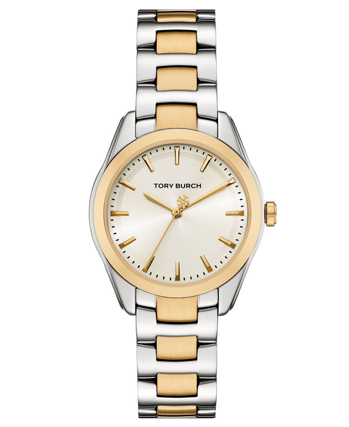 Click here for Tory Burch Womens The Miller Two-Tone Stainless St... prices