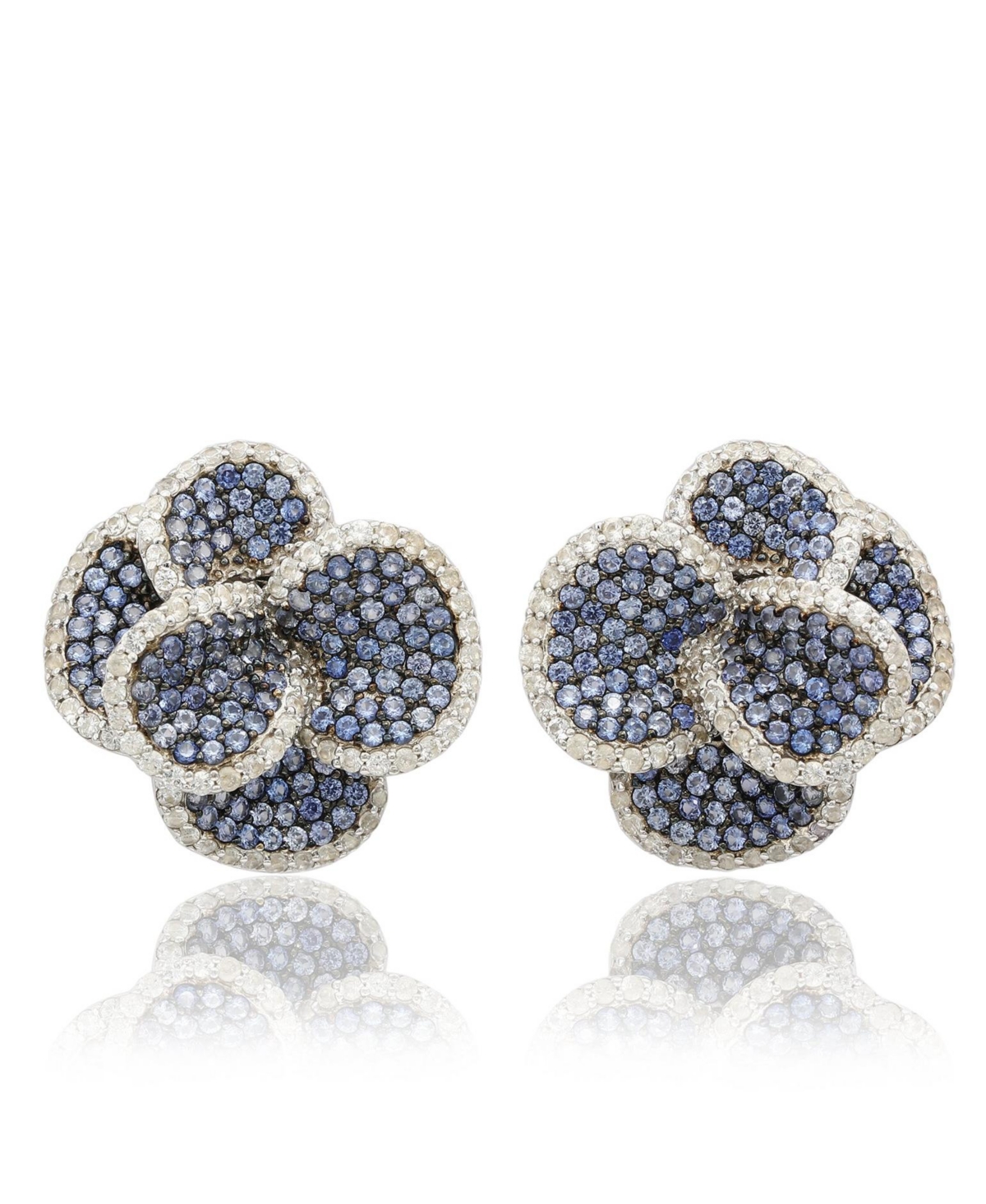Click here for Suzy Levian Sterling Silver Sapphire & White Sapph... prices