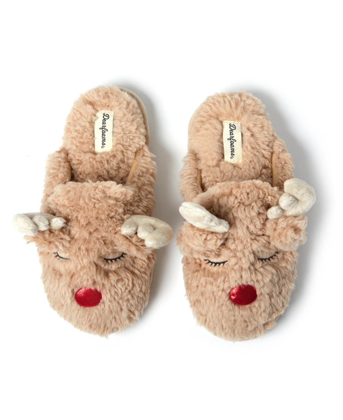 Click here for Dearfoams Womens Shay Holiday Christmas Reindeer S... prices