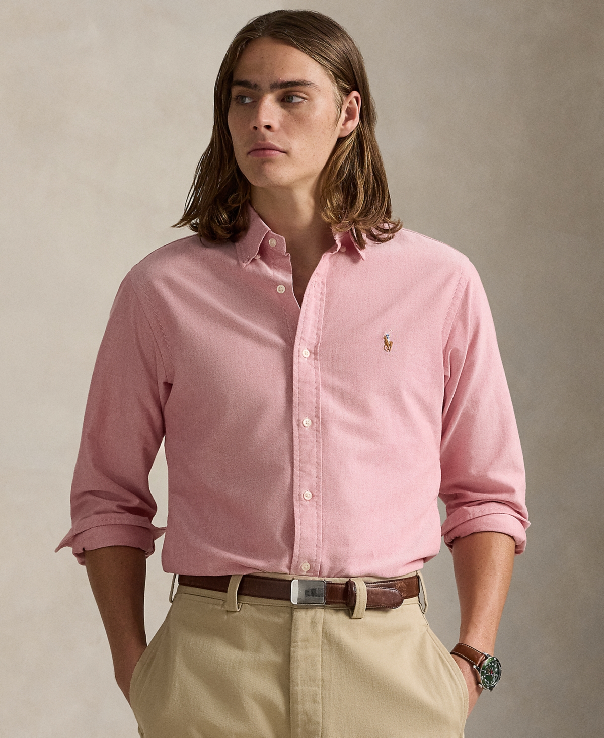 Click here for Polo Ralph Lauren Mens Classic-Fit Gingham Oxford... prices