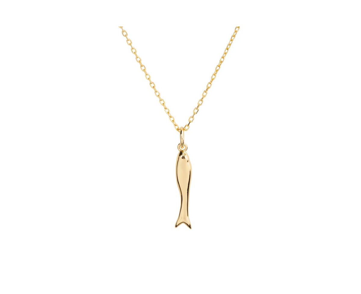 Click here for Little Sky Stone 14K Gold Plated Lucky Fish Charm... prices