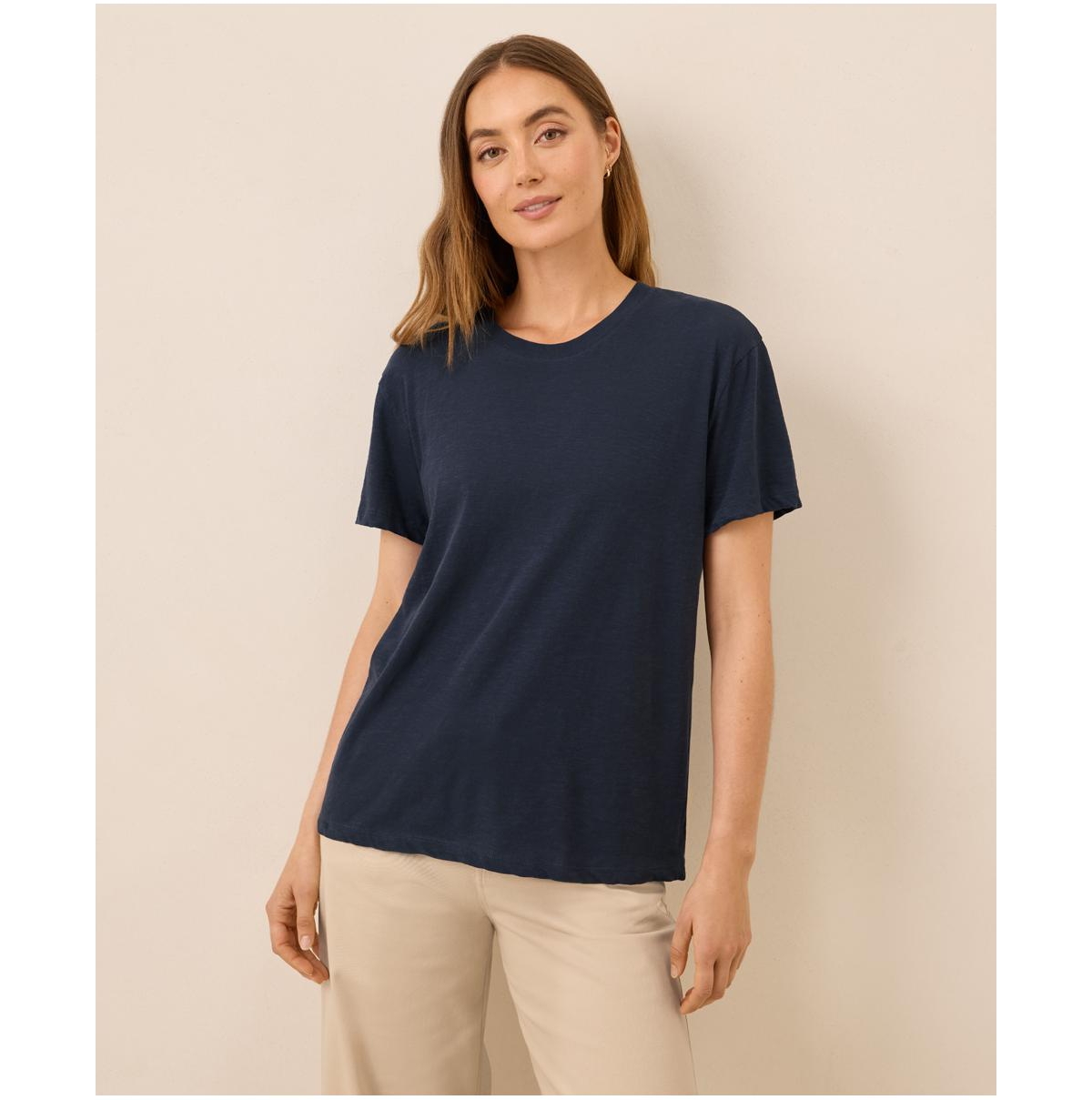 Click here for Organic Cotton Featherweight Slub Relaxed Tee - Mi... prices