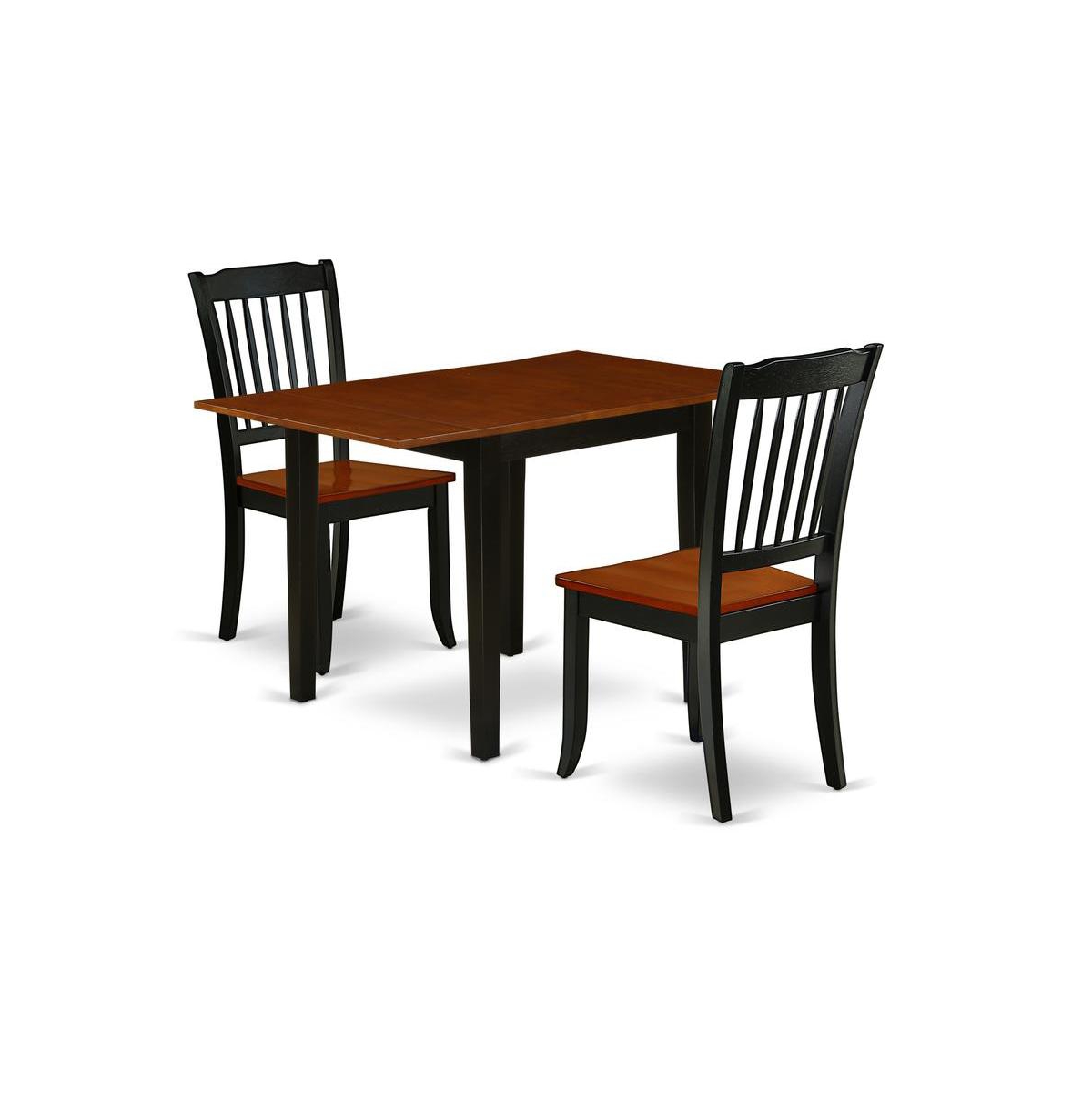 Click here for East West Furniture Dining Room Set Black & Cherry... prices