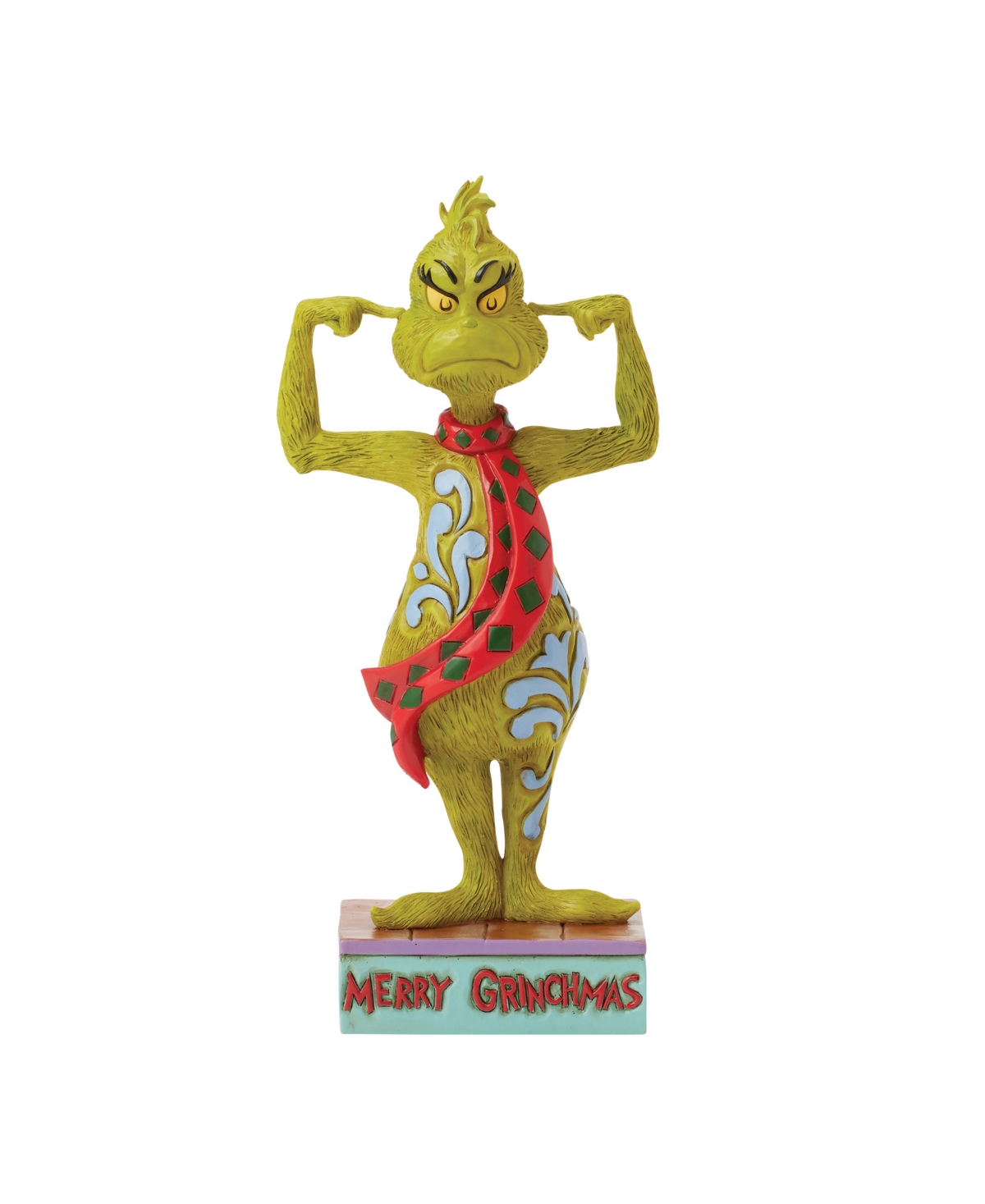 Click here for Jim Shore Grinch Plugging His Ears Figurine - Mult... prices