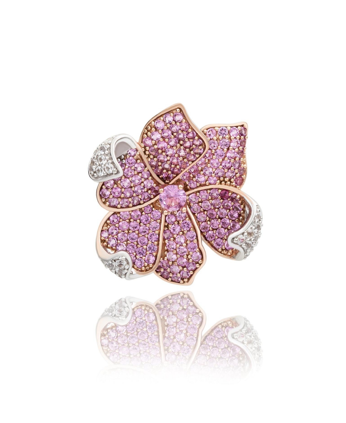 Click here for Suzy Levian Sterling Silver Sapphire & Created Whi... prices