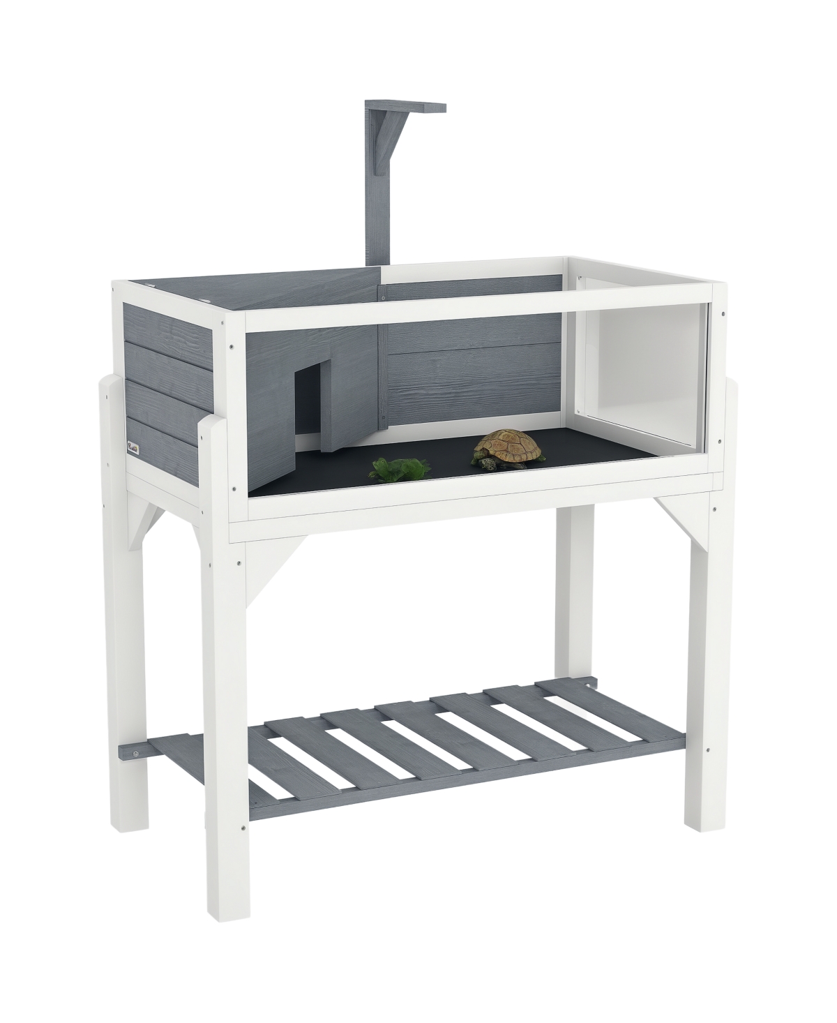 Click here for PawHut Tortoise Habitat with Storage Shelf  Wooden... prices