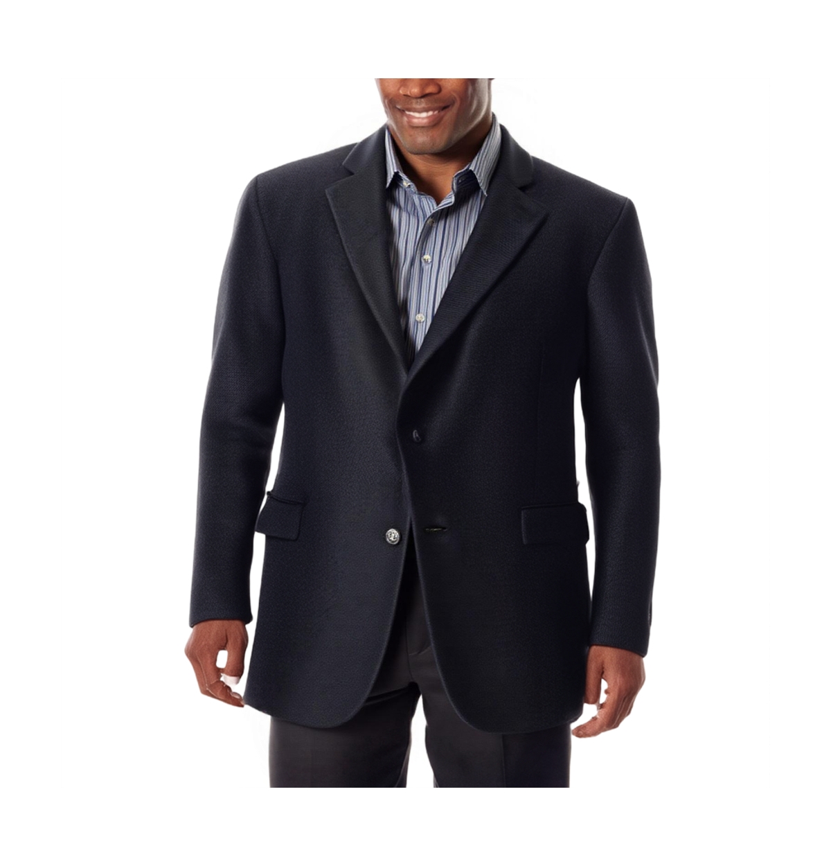 Click here for KingSize Big & Tall 2-Button Classic Blazer - Blac... prices