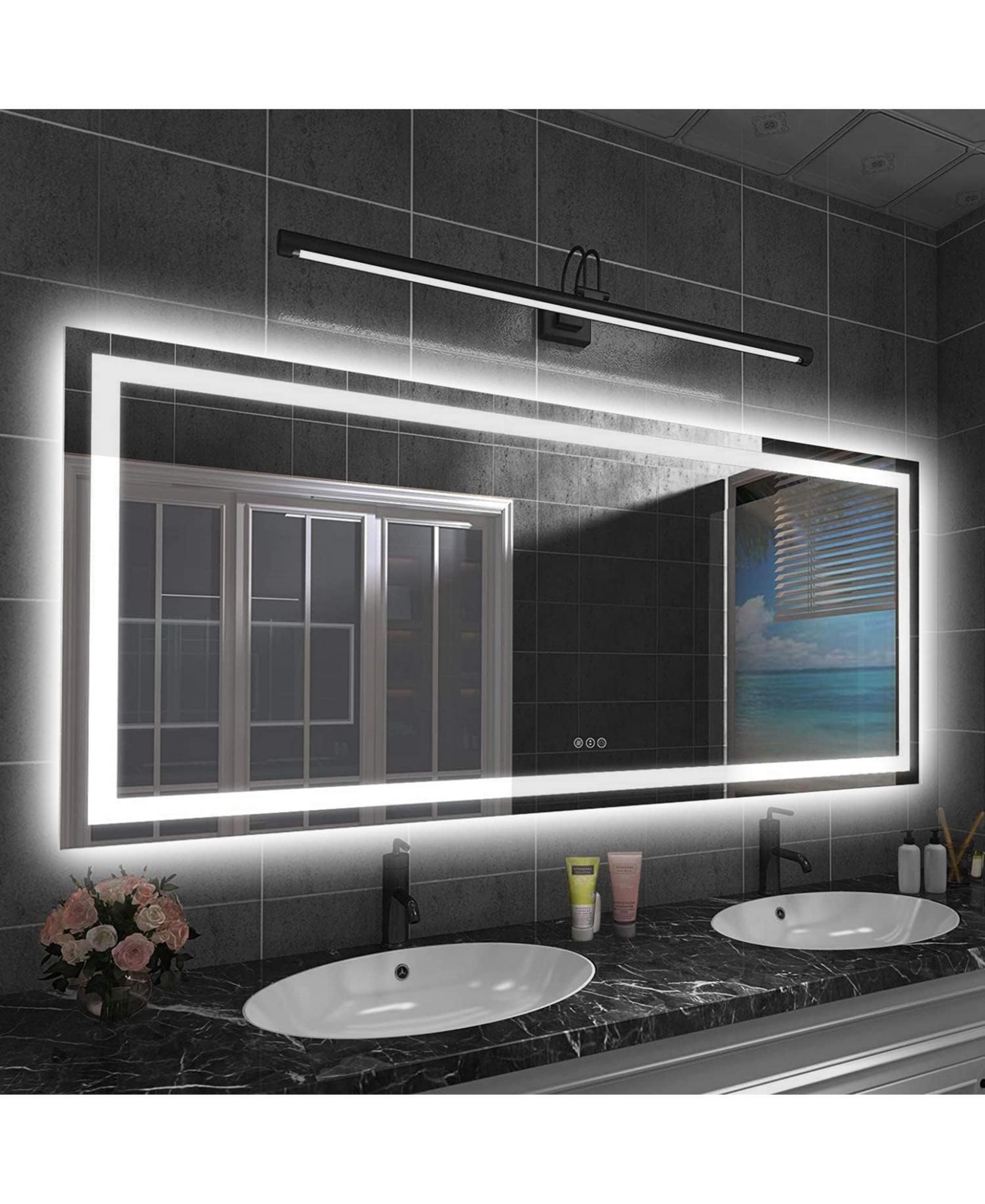 Click here for Amorho Led Bathroom Mirror  72 x 32 with Front Lig... prices