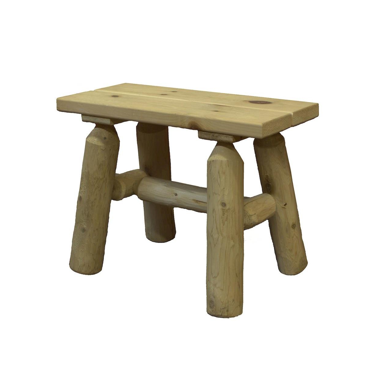 Click here for Contoured Comfort Cedar Log 23 End Bench (pair) -... prices