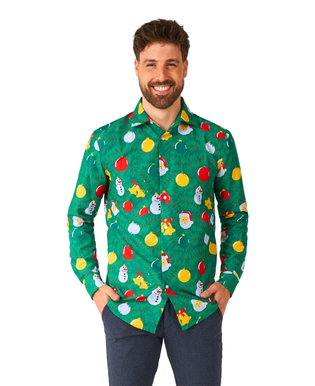 Click here for Suitmeister Mens Tree Shirt - Christmas Party Shir... prices