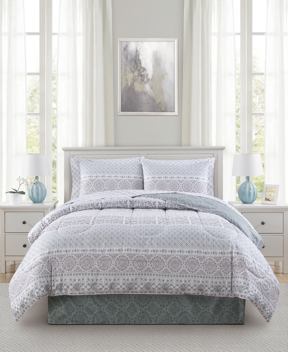 Click here for Westport Home Ellis Reversible 8-pc Comforter Sets... prices