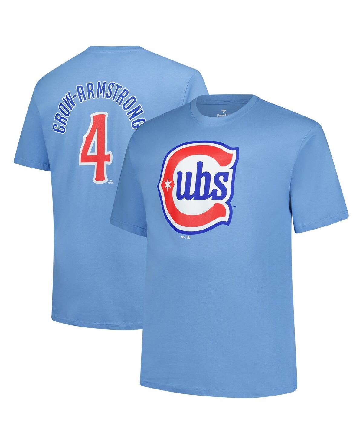 Click here for Fanatics Mens Pete Crow-Armstrong Light Blue Chica... prices