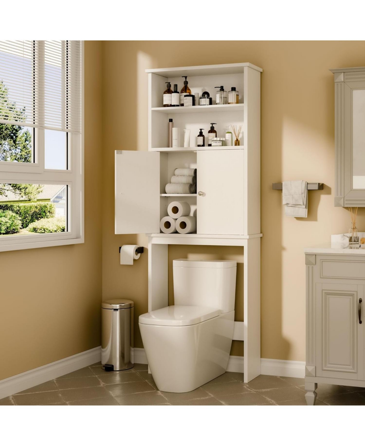 Click here for Vanirror Over-Bathroom Storage Cabinet with Double... prices