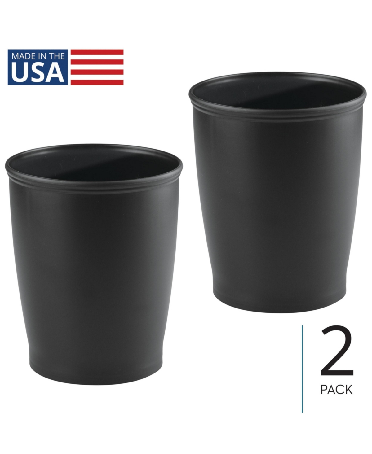 Click here for iDesign Round Plastic Bathroom Trash Cans - Set of... prices