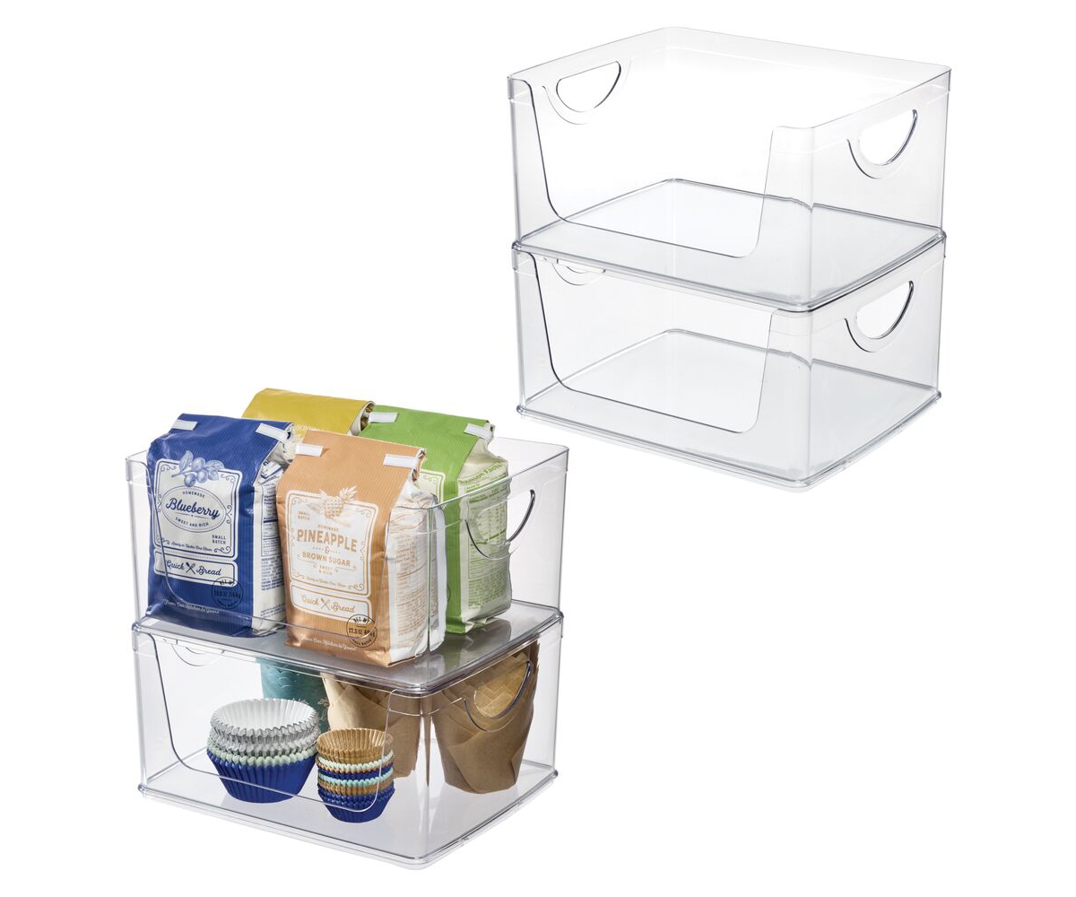 Click here for iDesign Stackable Open-Front Bin with Handles  Set... prices