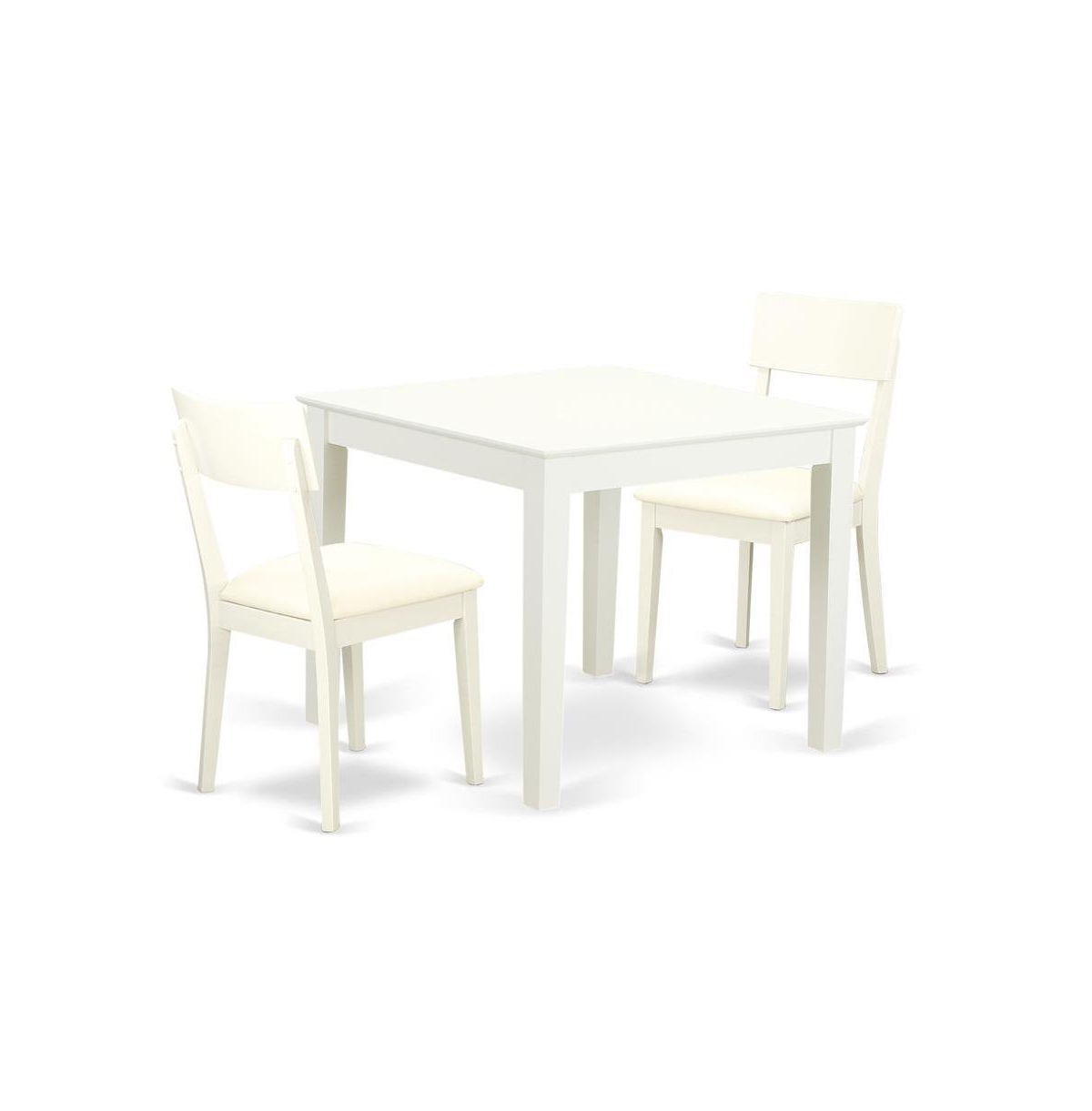 Click here for East West Furniture Dining Room Set Linen White -... prices