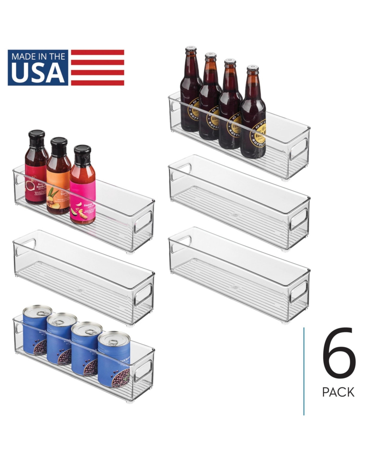 Click here for iDesign Plastic Stackable Fridge Bin with Handles... prices