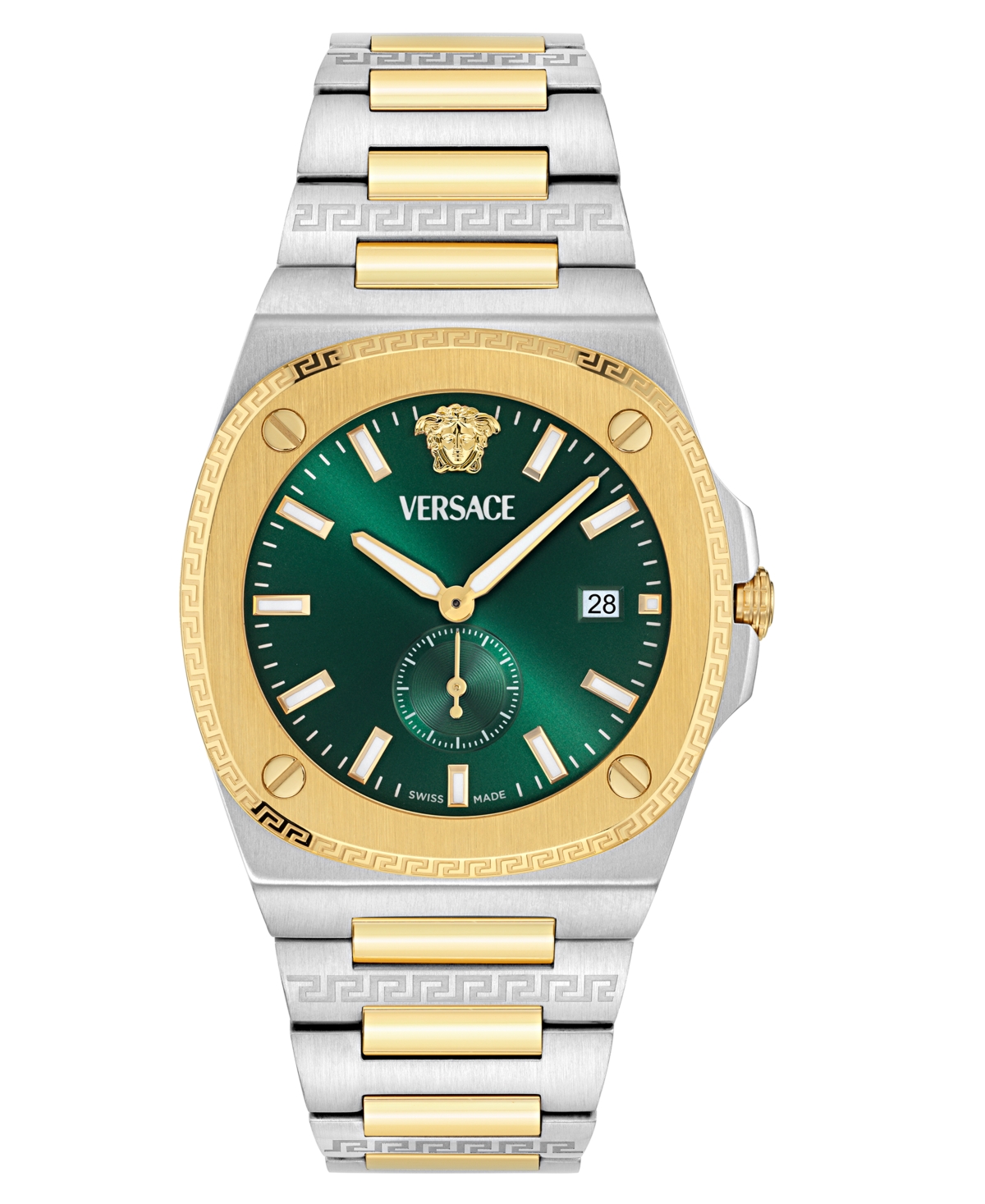 Click here for Versace Mens Swiss Tolomeo Two-Tone Bracelet Watch... prices