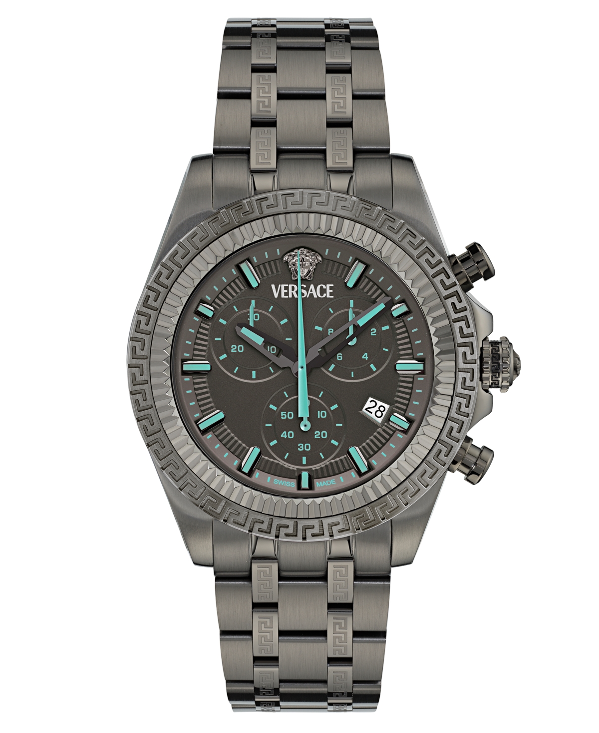 Click here for Versace Mens Swiss Chronograph Fornax Gunmetal Ion... prices