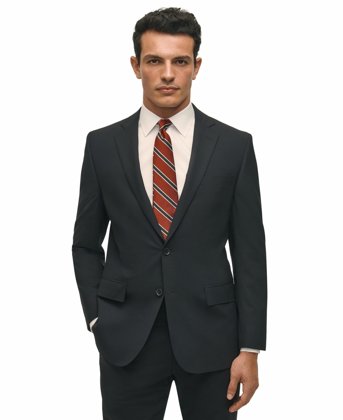 Click here for B by Brooks Brothers Mens Classic-Fit Stretch Wool... prices