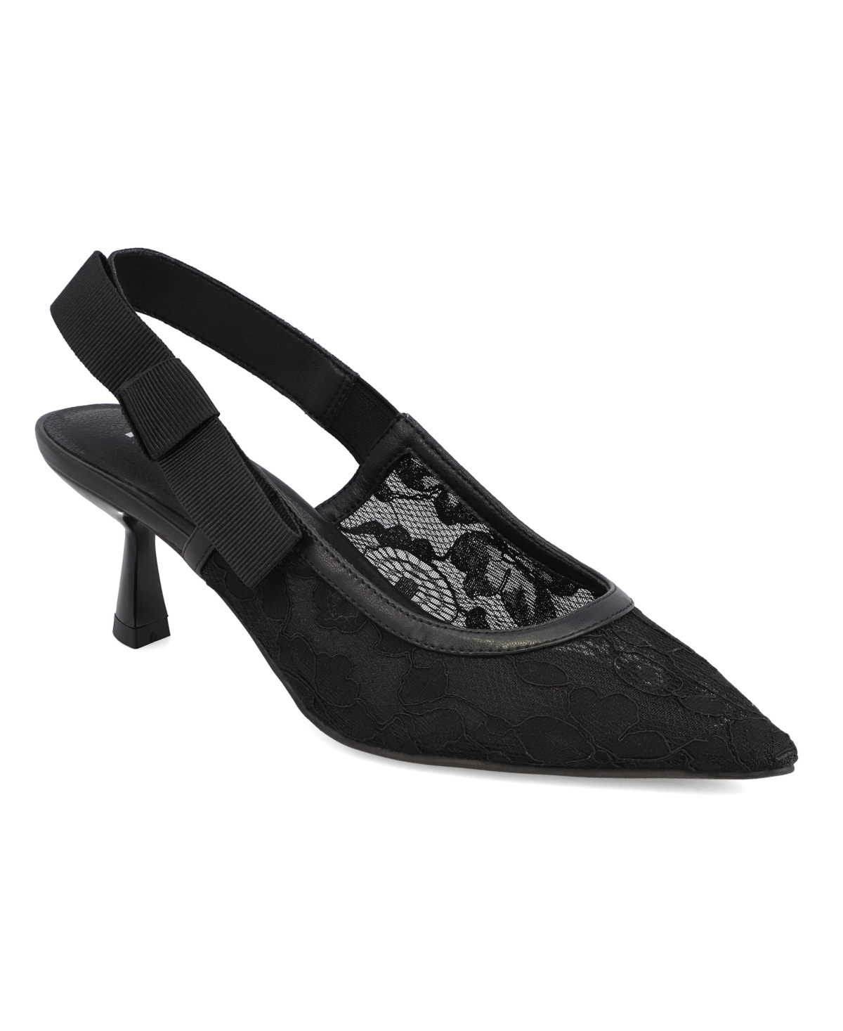 Click here for Mia Womens Naida Slingback Kitten Heel Mesh Pumps... prices