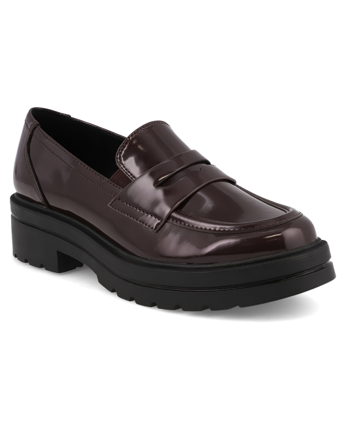 Click here for Mia Womens Yoani Round Toe Lug Sole Loafers - Burg... prices