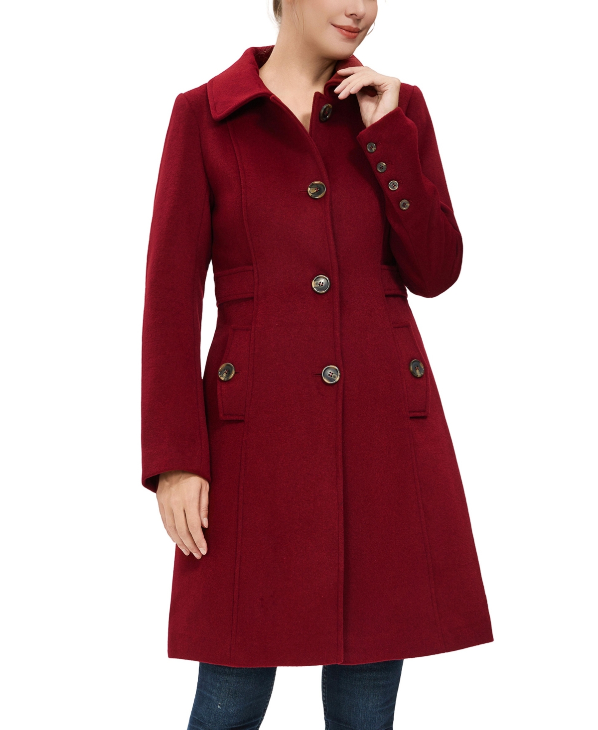 Click here for kimi + kai Womens Arina Wool Blend Walking Coat -... prices