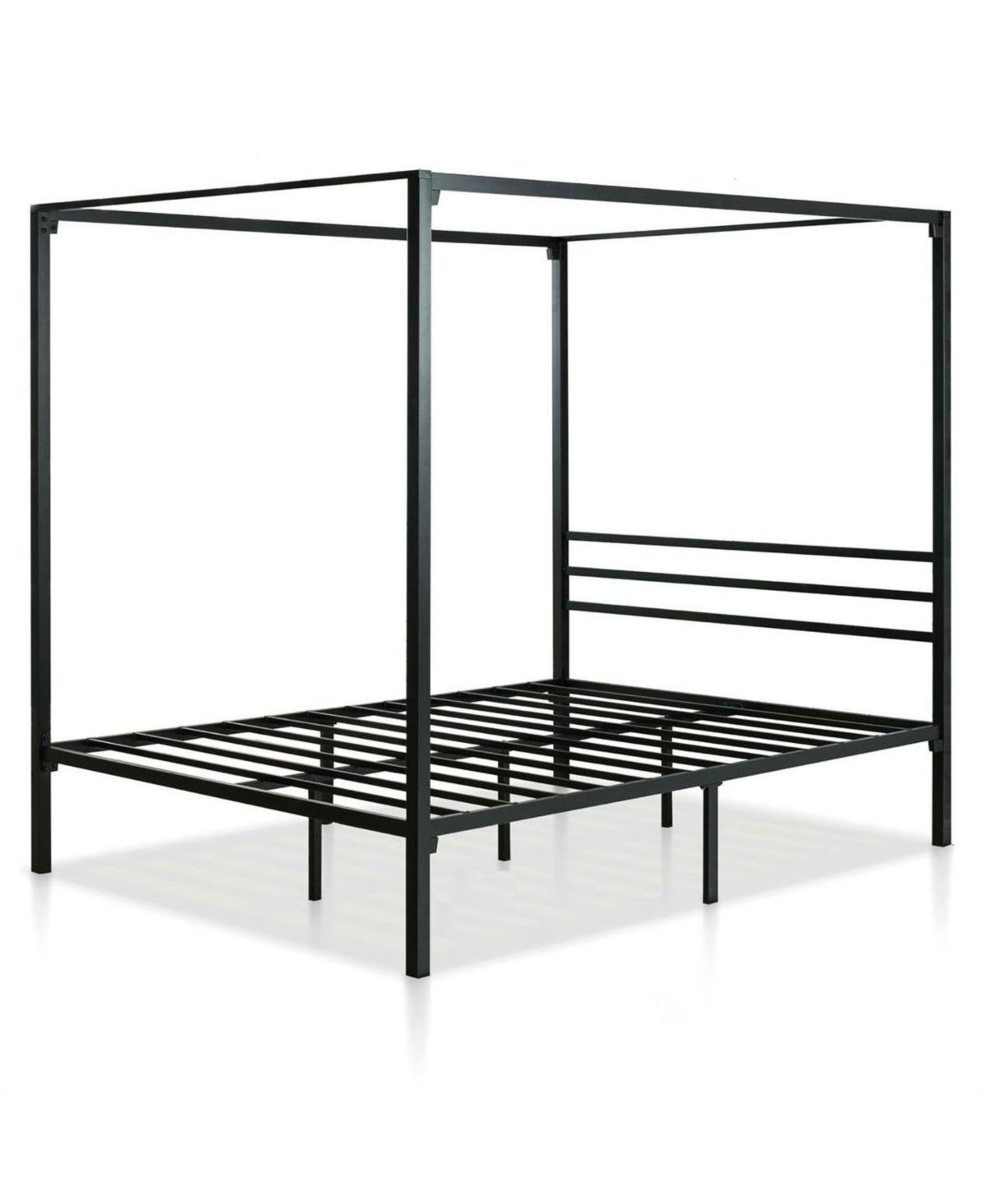 Click here for Slickblue Modern Metal Canopy Bed Frame with Clean... prices