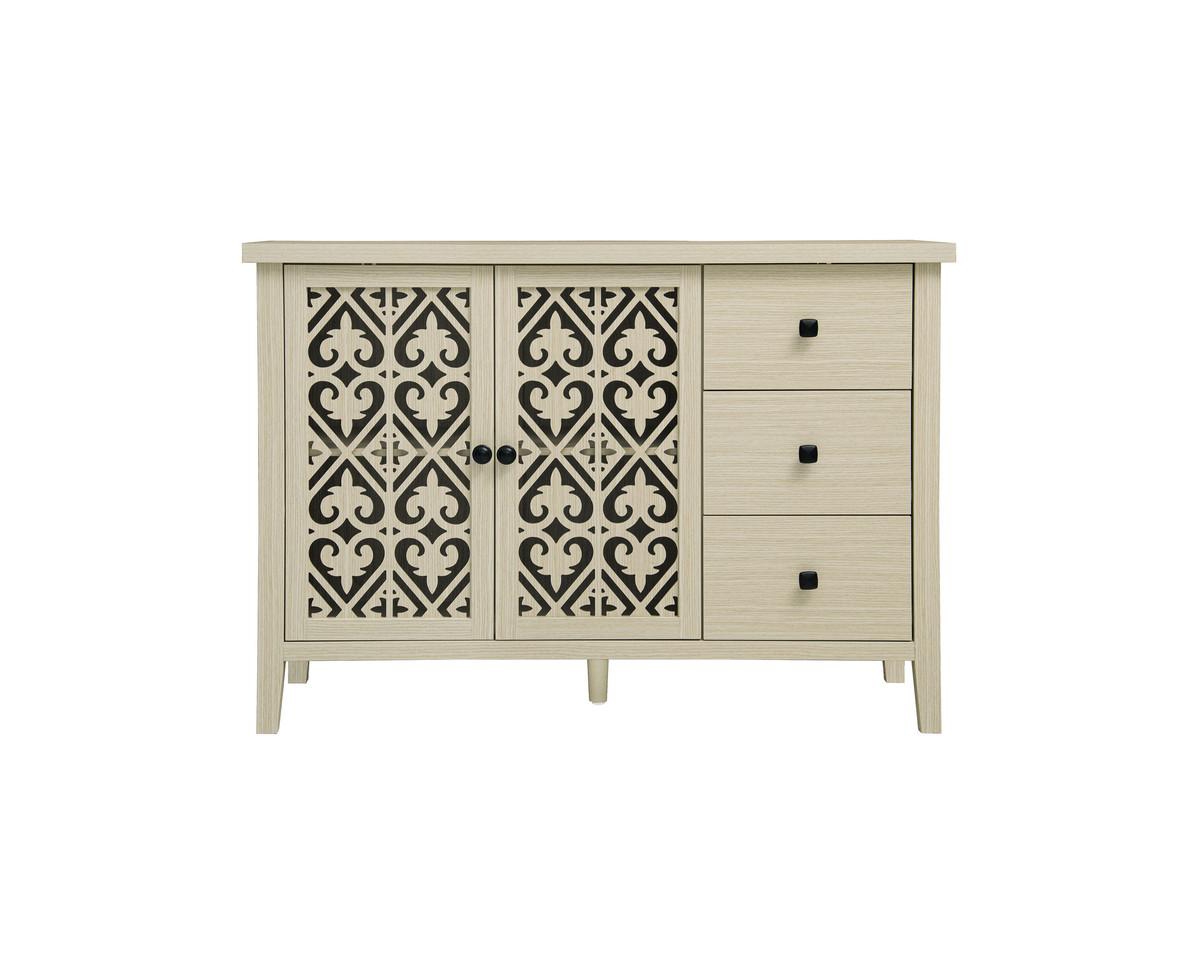 Click here for Casainc Hollowed-out Storage Cabinet with 2 Door 3... prices