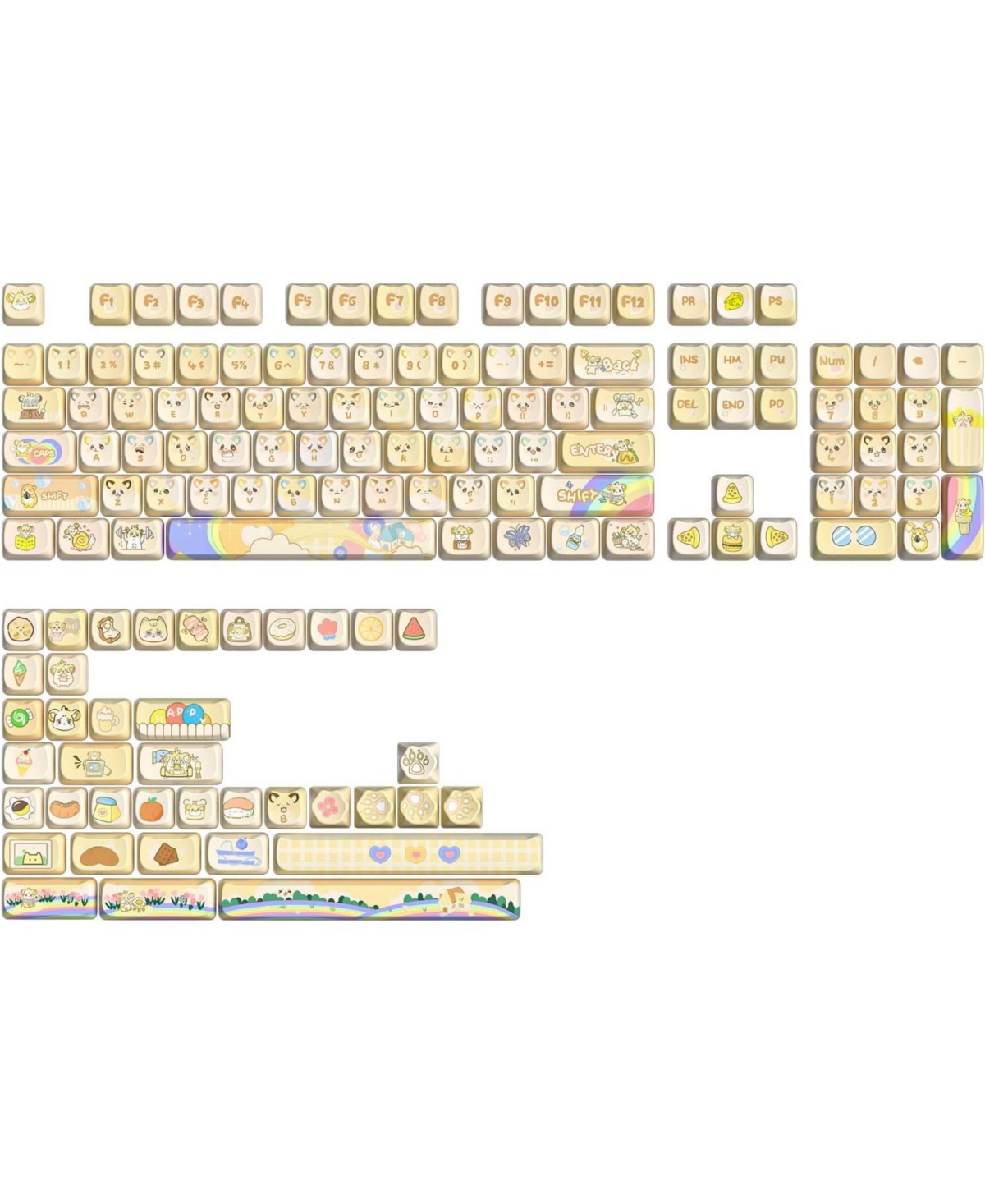 Click here for Yunzii Dye-Sub Pbt Keycap Set  Mao Profile  143 Fu... prices