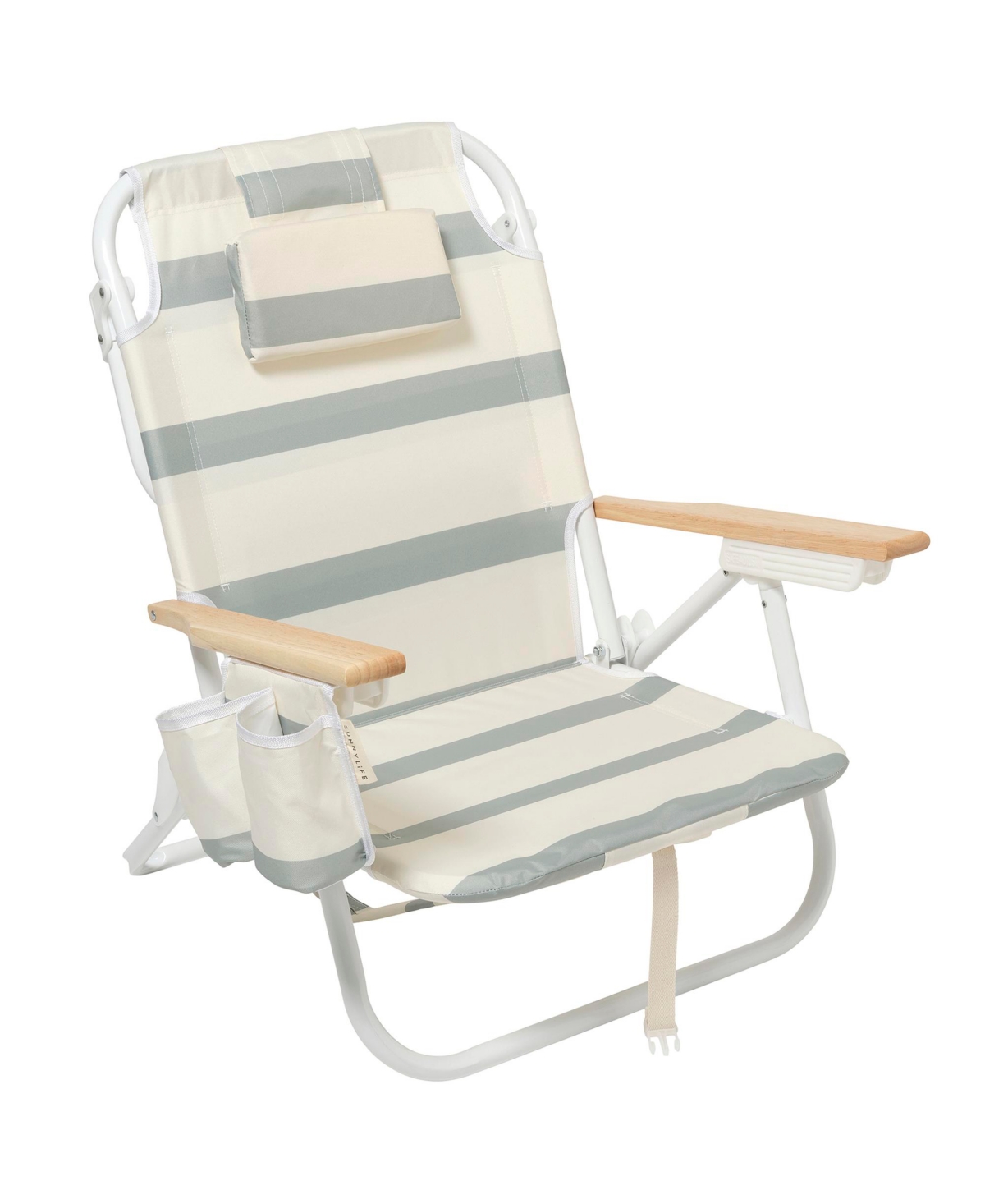 Click here for Sunnylife Deluxe Beach Chair: La Palma Sage Stripe... prices