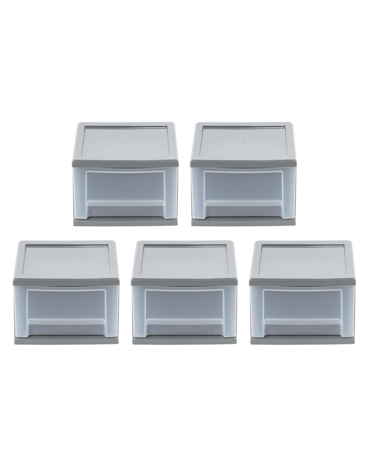 Click here for Iris Usa 6.5 Quart Gray Stackable Drawer  5 Pack -... prices